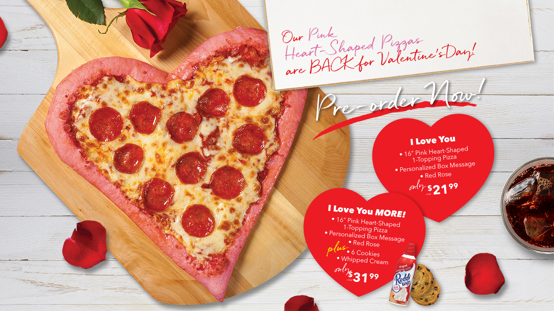 Heart-Shaped Pizza Valentine's Day Special | Sardella's Pizza & Wings